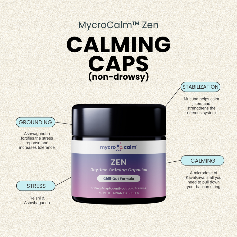 MycroCalm™ Zen Adaptogen Nervous System Calming Capsules - 30ct